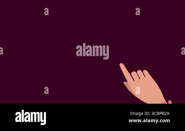 4K motion animation background featuring a hand clicking and triggering ...