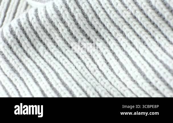 Fabric texture consisting of cotton and polyacrylic macro Stock Video ...