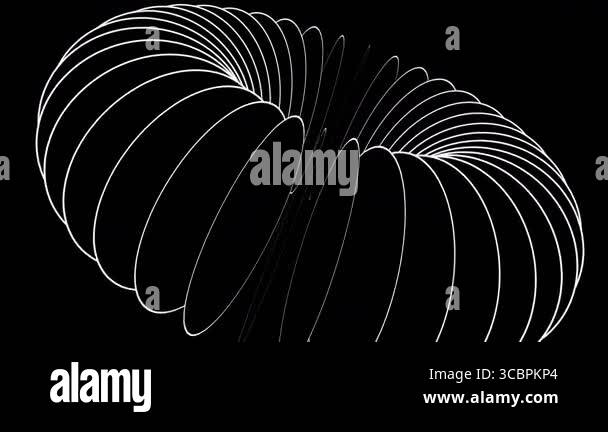 3D Spinning Circle Animation with black background Stock Video Footage ...
