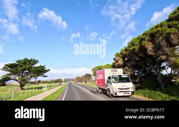 A peaceful drive through coastal scenery Stock Video Footage - Alamy