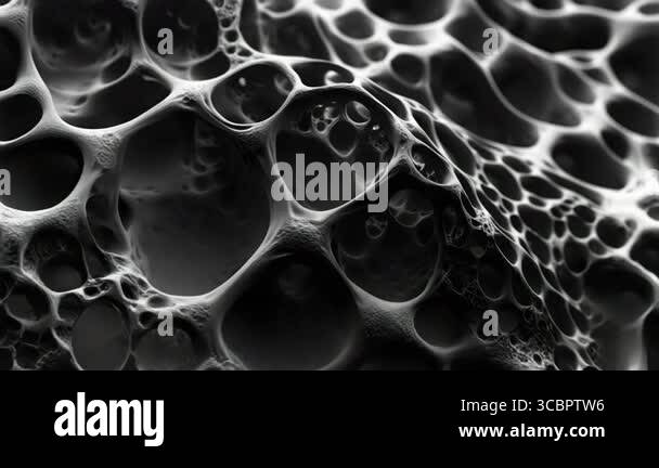 Abstract Microscopic Cellular Structure with Intricate White Network ...