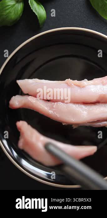 Rabbit meat raw fillet dietary fresh gourmet food background on the ...