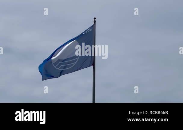 A Blue Flag, symbolizing high environmental and quality standards for ...