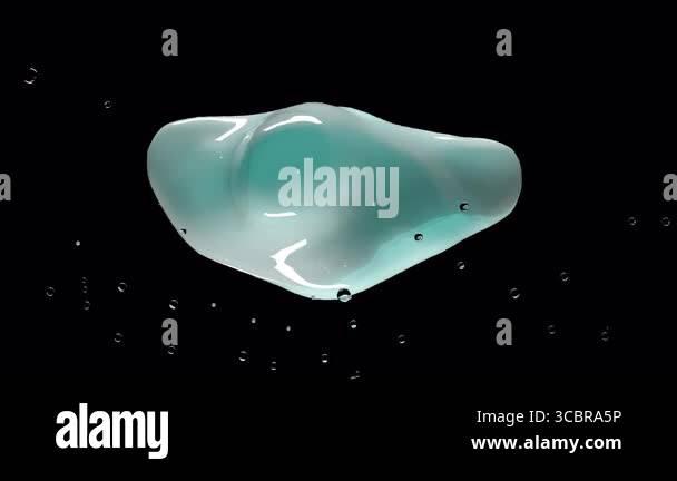 Various shapes and movements of water on a transparent background with ...