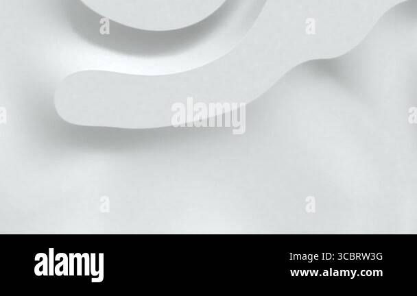 White Abstract 3D Looping Animated Background of a Flat Surface with Fluid Texture Stock Video ...