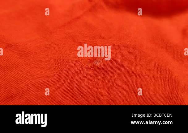 torn and damaged fabric with holes. texture effect Stock Video Footage ...
