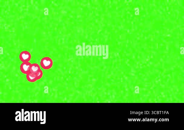 Moving Heart Animation on Greenscreen Stock Video Footage - Alamy