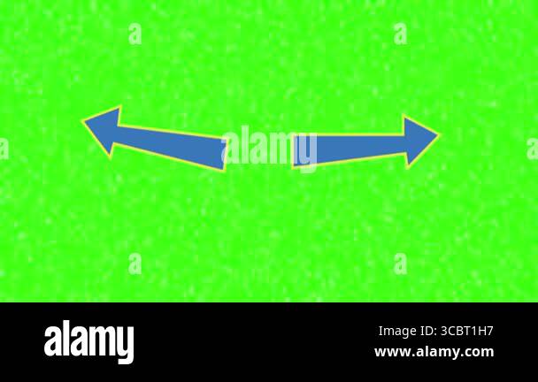 Animation of Arrows Changing Colors Back and Forth on Green Screen ...
