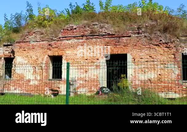 Old Brest Fortress castle building walls and gates ruins lost in the ...