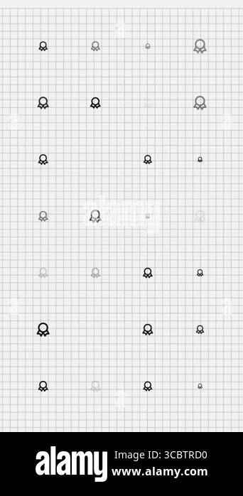 Medal, award animation loop. Seamless pattern background. small medals ...