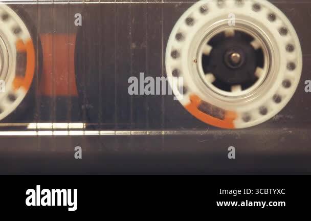 Rotating audio cassette tape playing musicv Stock Video Footage - Alamy