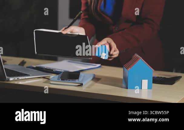 Banking agent showing contract Stock Videos & Footage - HD and 4K Video ...