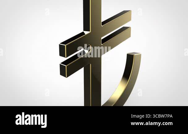 3d animation video tl icon on white isolated background. Stock video ...