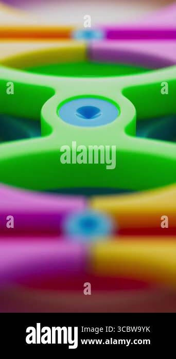 Colorful plastic gears from a kids educational toy set. Great for ...