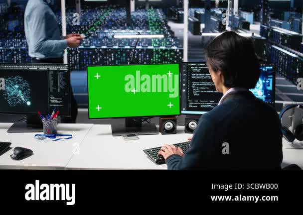 Data center software developer managing AI systems for uptime and ...