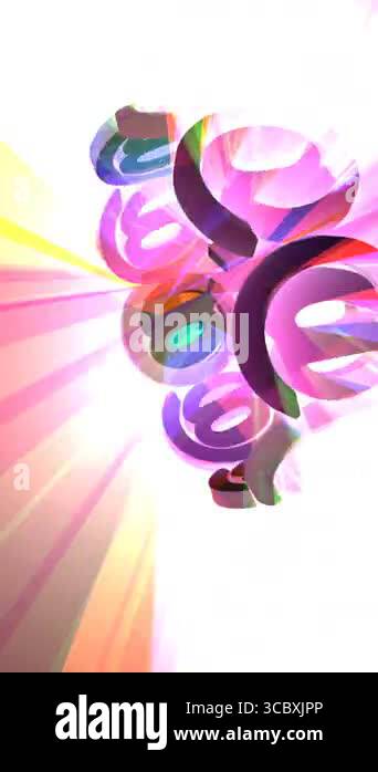 Digital Explosion With E-Mail Symbol and Radiant Colorful Light Beams ...