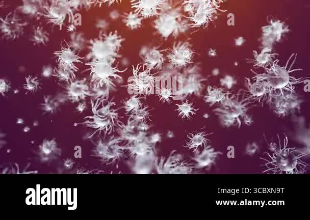 Different types of virus and bacteria and microbe and germs set ...