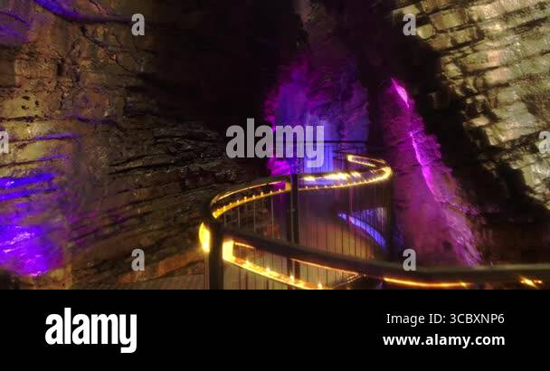 Fantastic canyons on the Varone waterfalls Stock Video Footage - Alamy