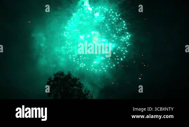 Fireworks over the Italian Dolomites Stock Video Footage - Alamy