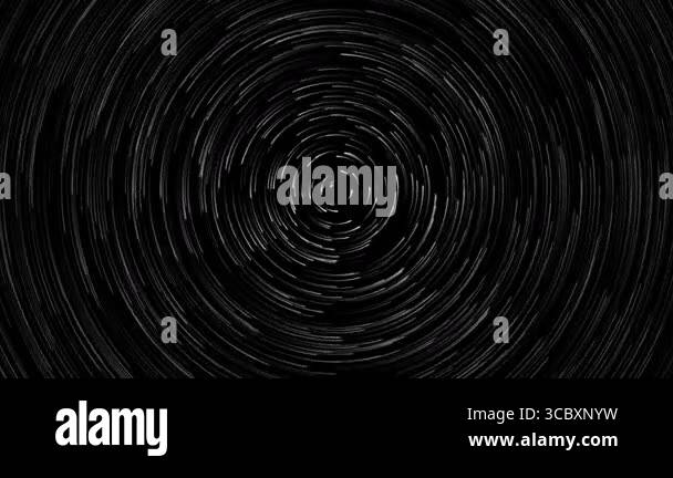 A stunning animation of star trails rotating in the night sky ...