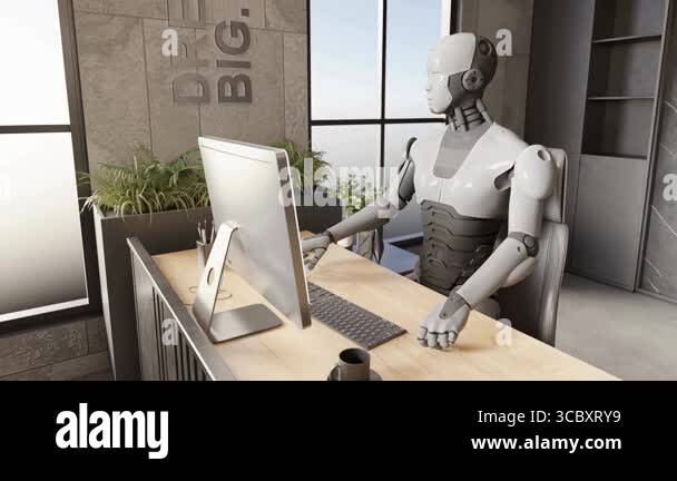 Robot using computer Stock Videos & Footage - HD and 4K Video Clips - Alamy