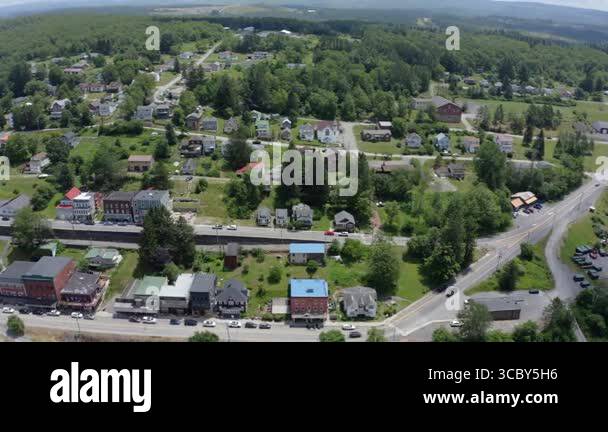 This stunning aerial view captures the charm of Thomas, West Virginia ...