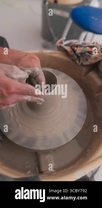 Capturing the intricate art of pottery making, where skilled hands ...