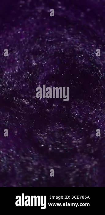 Vertical video. Purple vortex. Spiral paint. Defocused thick dark lilac ...