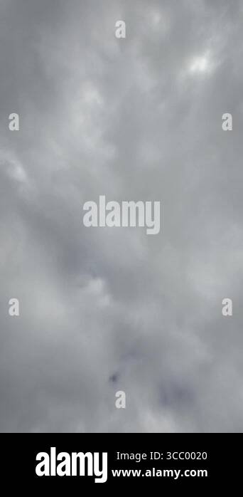 Dark Storm Clouds Are Moving Fast At Viewer Timelapse Vertical Video ...