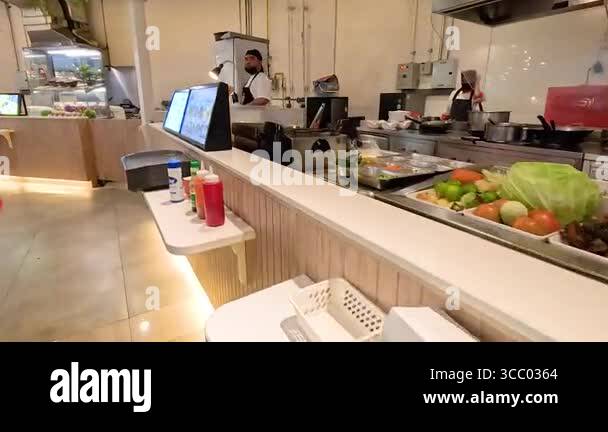 Aburi saba being prepared at a restaurant Stock Video Footage - Alamy