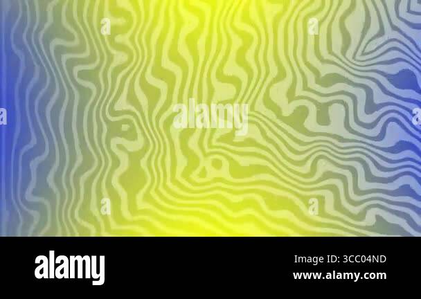 Trippy Patterns in Psychedelic blue yellow Colors. Abstract animation ...