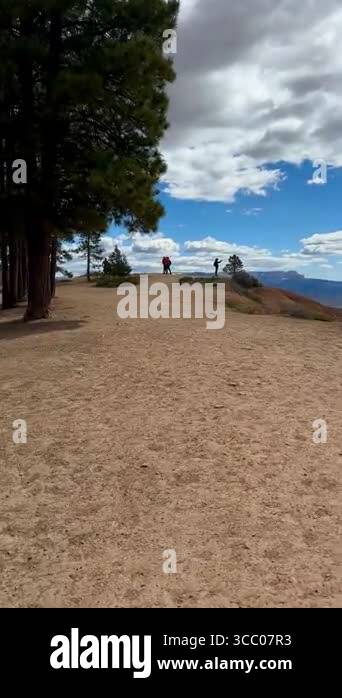 Bryce Canyon National Park, Utah, USA April 29, 2024: Walking Along ...