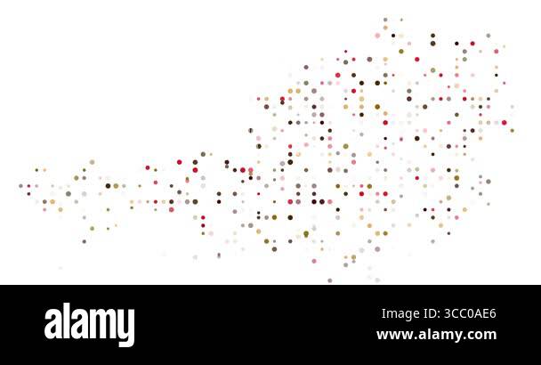 Austria Dot Matrix Animation Graphic Design Stock Video Footage - Alamy