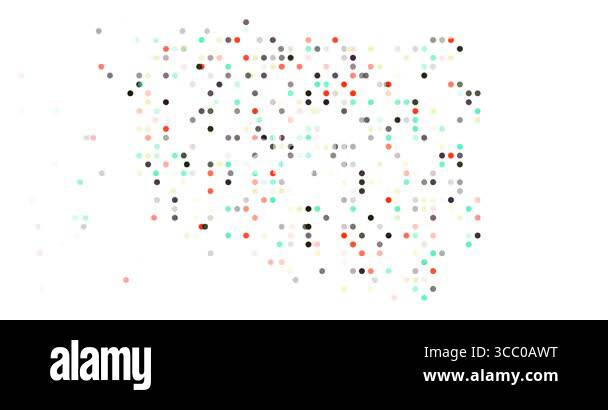 Poland Map from Generative Circle Grid Stock Video Footage - Alamy