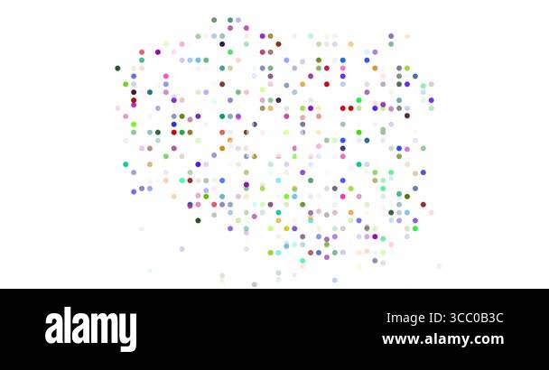 Falling Dot Grid Forms Map of Poland Stock Video Footage - Alamy