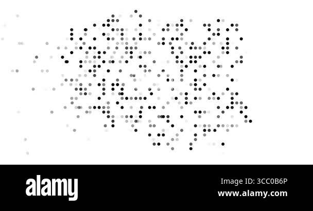 Falling Dot Grid Forms Map of Poland Stock Video Footage - Alamy