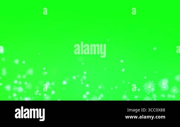 Green screen snowflakes falling animation Stock Videos & Footage - HD ...