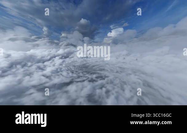 3D rendering of the sky and clouds 360 degrees Stock Video Footage - Alamy