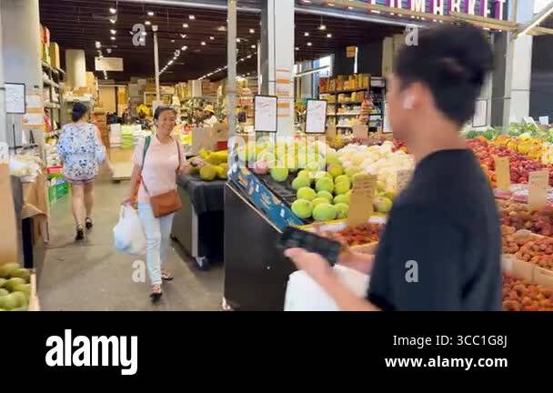 Colorful produce displayed at Inala fruit market Stock Video Footage ...