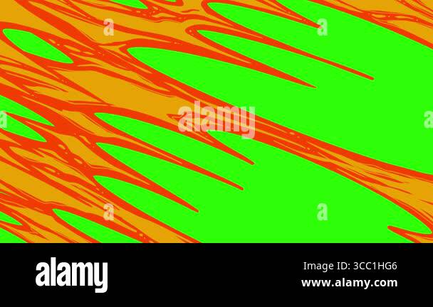 Stylized flame animation with fast-moving orange fire streaks hand ...