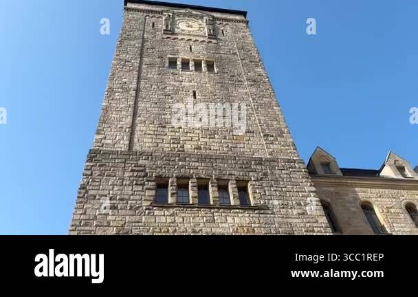 Central Poznan city views with Polish architecture, a mix of old and ...