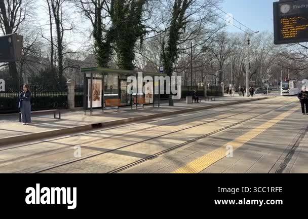 Central Poznan city views with Polish architecture, a mix of old and ...