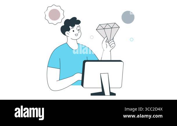 QA Support 2D Flat Animation Stock Video Footage - Alamy