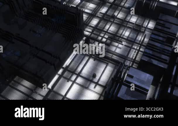 Neon Citadel Red Grid Uprising Loop Animated Stock Video Footage - Alamy