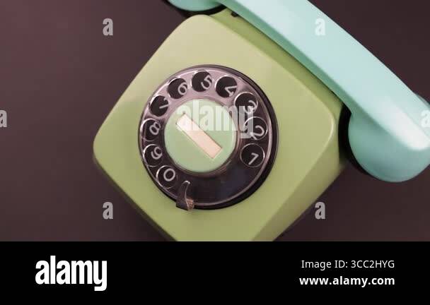 Vintage Rotary Dial Telephone. Retro Communication Concept for ...