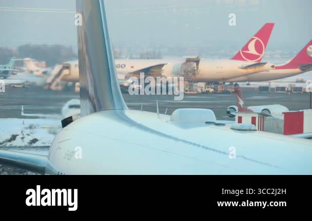 ALMATY, KAZAKHSTAN - JANUARY 11, 2025: Air Astana Boeing 767, EI-KEB ...