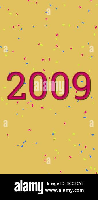 celebrate the new year with confetti and the year two thousand twenty ...