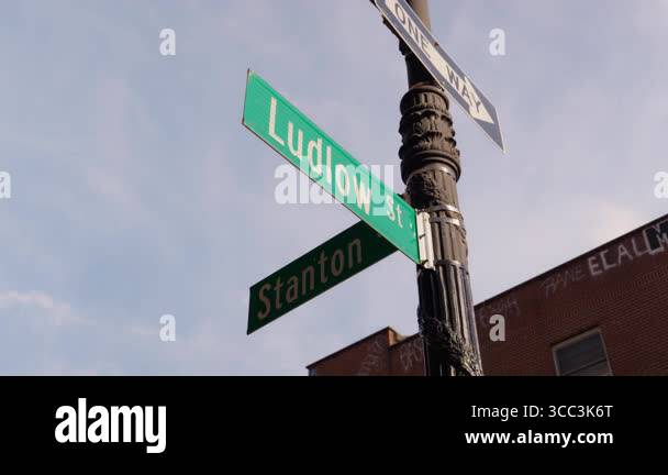Street Signs of Ludlow and Stanton Streets in Brooklyn, New York City ...
