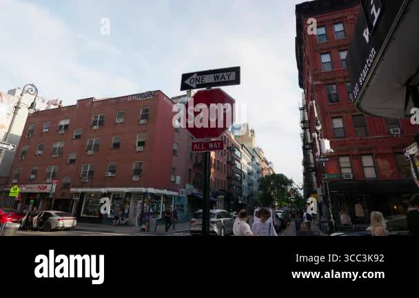 Busy New York City Street Corner, Capturing the Essence of Urban Life ...