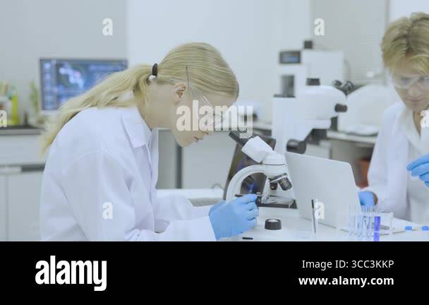 Scientist doctor team working in science lab, Medical researcher people ...